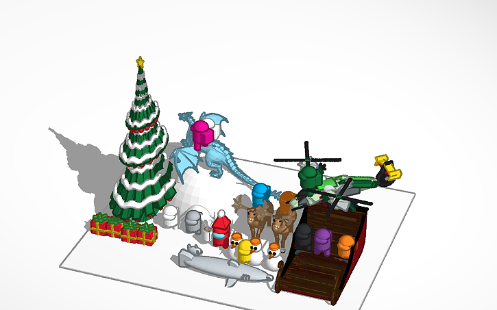 3D design crewmates having fun | Tinkercad