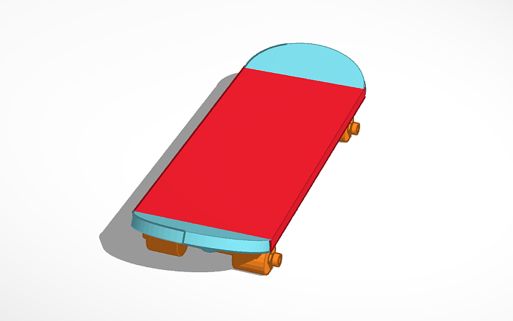 3D design SKATEBOARD #12# | Tinkercad