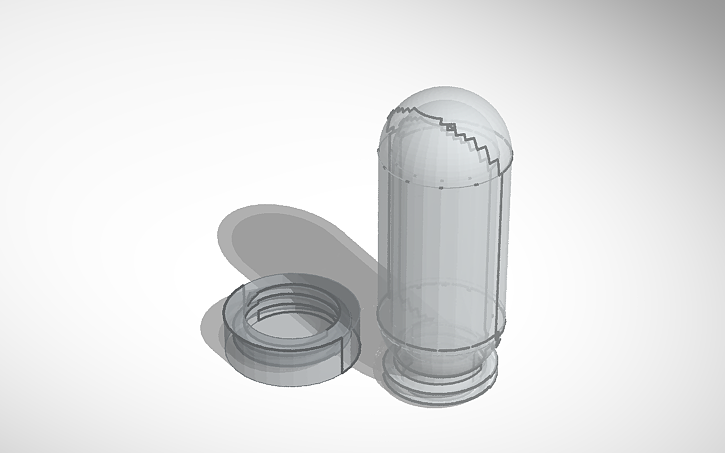 3D design test-tube - Tinkercad