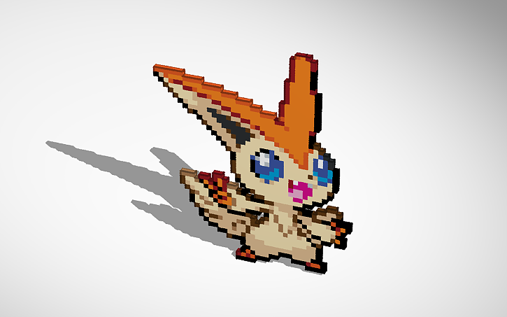 3D design Pokemon Pixel - Tinkercad