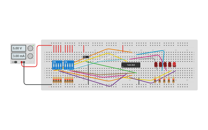 Circuit design Diseñar un circuito con puertas logicas pineda | Tinkercad