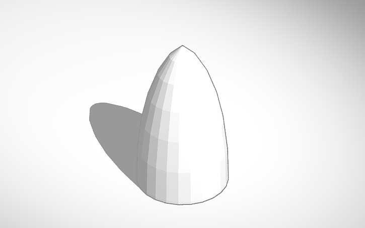 3D design Ogive Nose Cone - Tinkercad