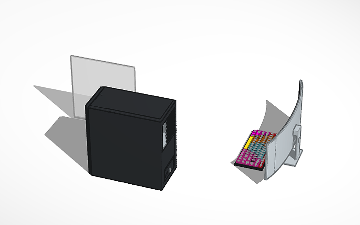 3D design Gaming PC - Tinkercad