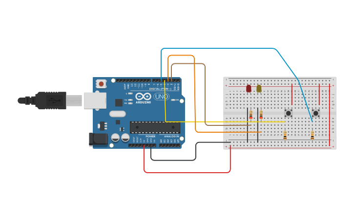 Circuit design projeto dois leds acendendo por dois botões Neimar ... Circuit design projeto dois leds acendendo por dois botões Neimar ...