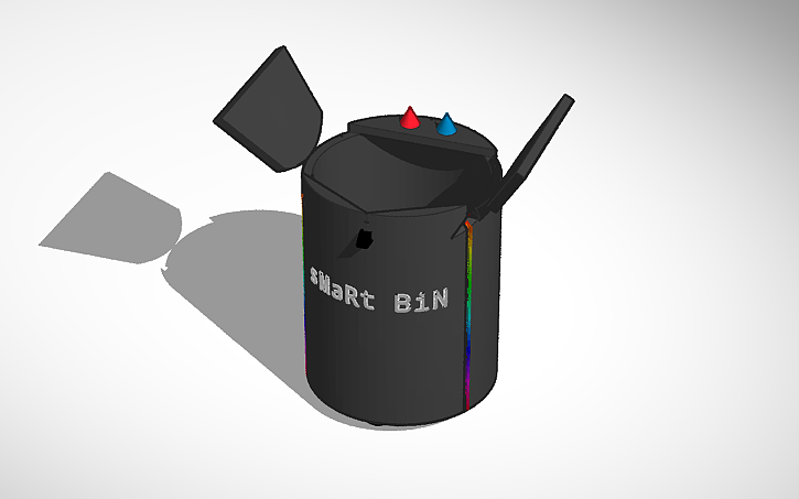 3D design inteligent bin - Tinkercad