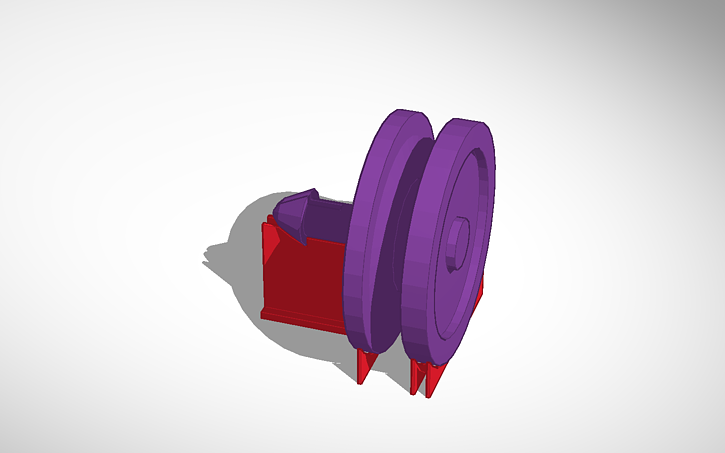 3D design Tank wheel with support | Tinkercad