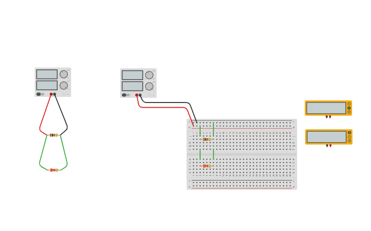 Circuit design LV-paralelni spoj otpornika | Tinkercad