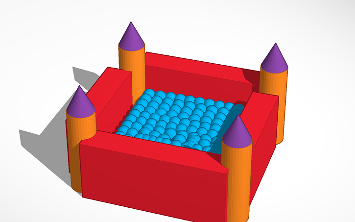 3D design Ball pit - Tinkercad