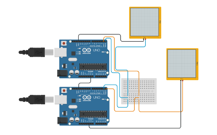 Circuit design Serial Communication | Tinkercad