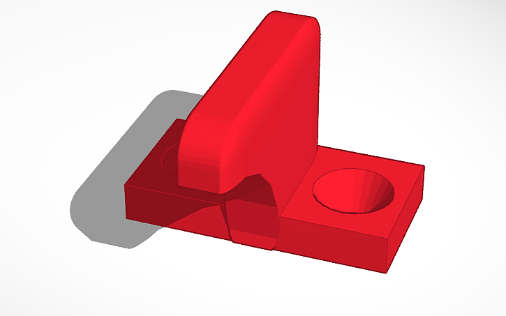 3D design Simple hook - Tinkercad