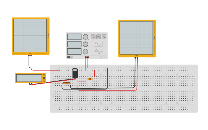 Circuit design C / RL | Tinkercad