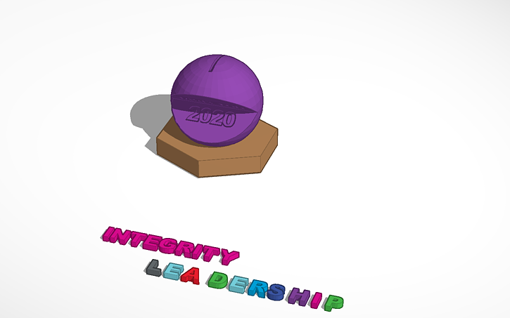3D design Purple PacMan | Tinkercad