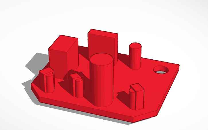 3D design board V1 - Tinkercad