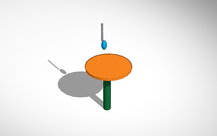 3D design Podcast Table and Microphone - Tinkercad