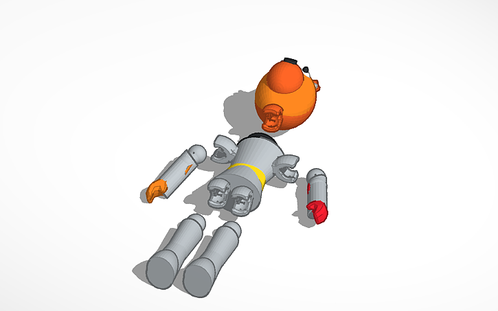 3D design Copper Action Figure | Tinkercad
