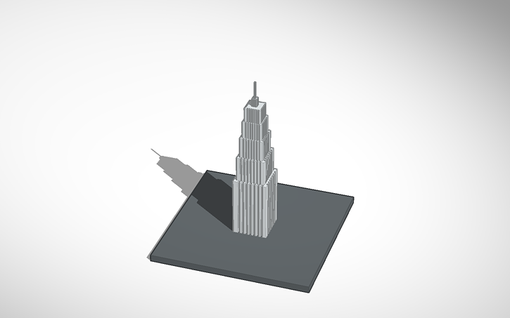 3D design empire state building - Tinkercad