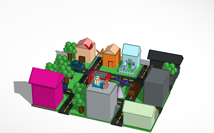 3D design neighborhood - Tinkercad