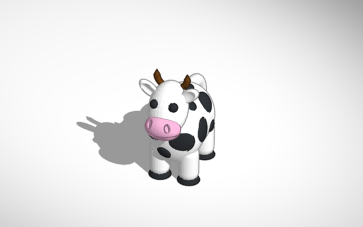 3D design cow - Tinkercad