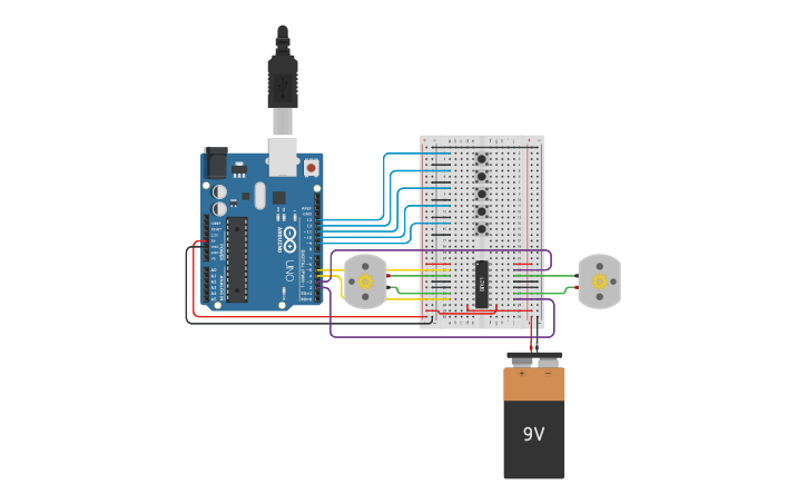 Circuit design Robot | Tinkercad