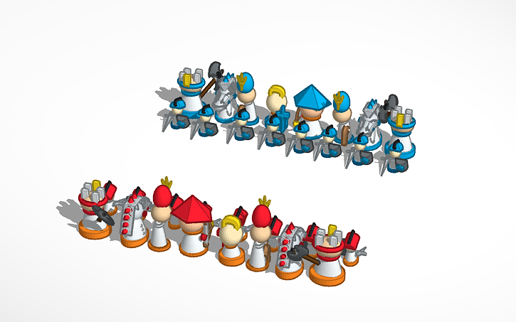 3D design Chess Pieces | Tinkercad
