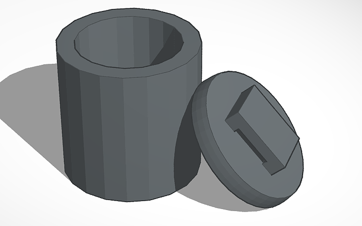 3D design Trash can - Tinkercad