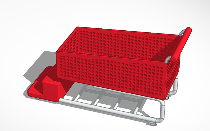 3D design Shopping cart concept - Tinkercad