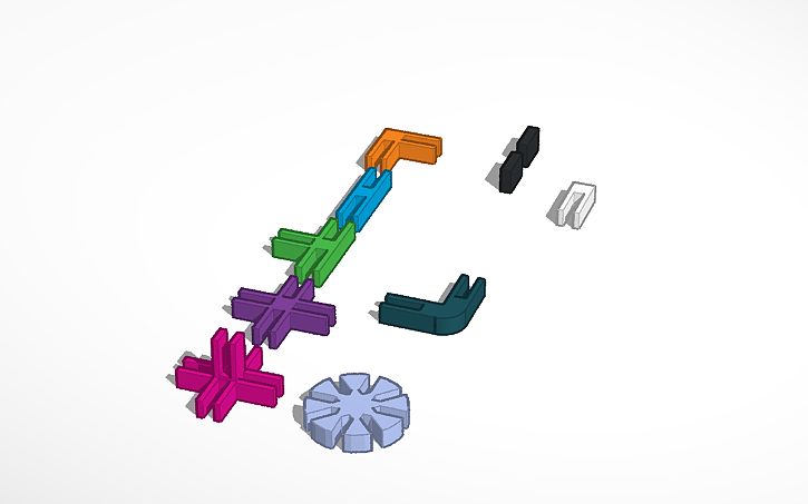 3D design Cardboard Connectors - Tinkercad