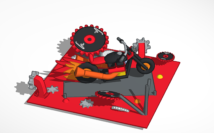 3D design Motorcycle - Tinkercad