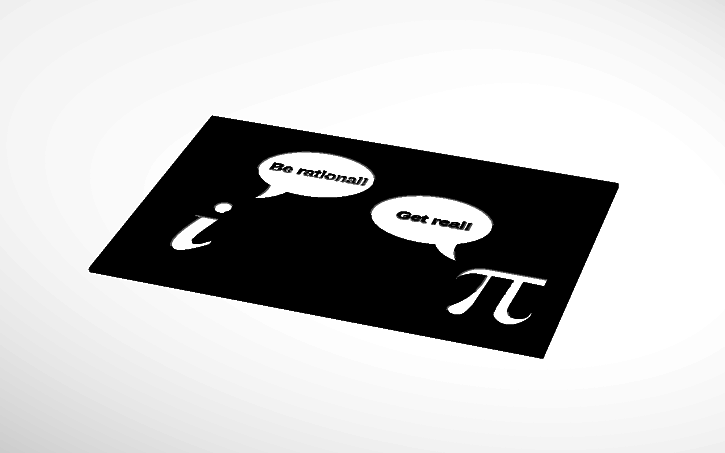 3D design Math Joke - Tinkercad