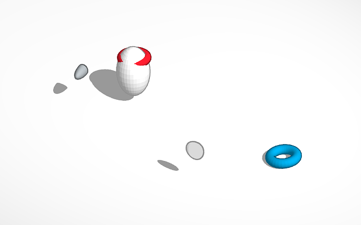 3D design Bozo the clown - Tinkercad