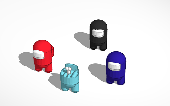 3D design Among Us - Tinkercad
