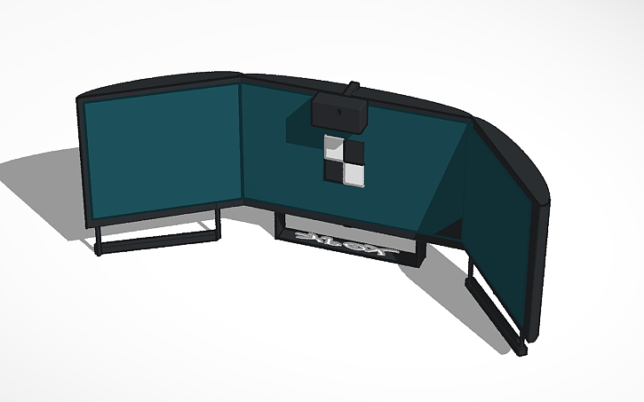 3D design gamer computer - Tinkercad