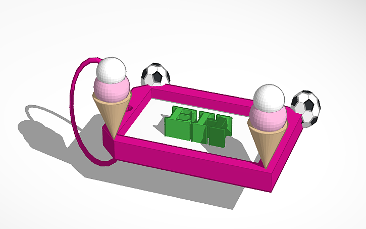 3D design Copy of Keyring base - Tinkercad