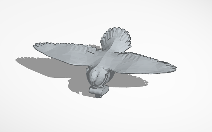 3D design War pigeon with Neubronner camera - Tinkercad