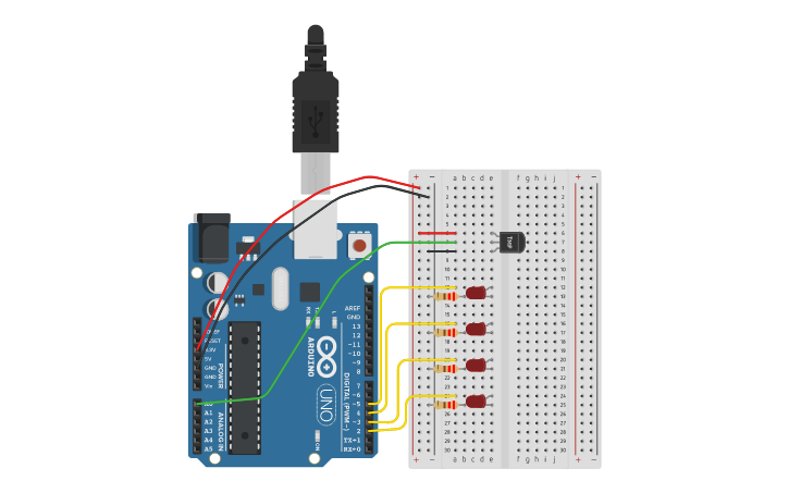 Circuit design Project 3 MOD1 | Tinkercad