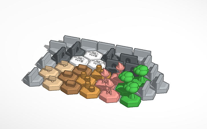 3d Design Interlocking Hexa Props Tinkercad