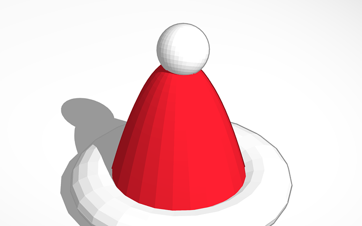 3d Design Santas Hat Tinkercad
