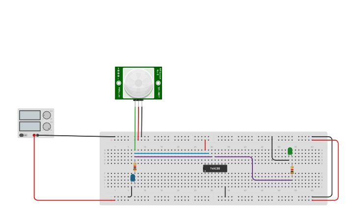 Circuit design NOT gate using NAND gate - Tinkercad