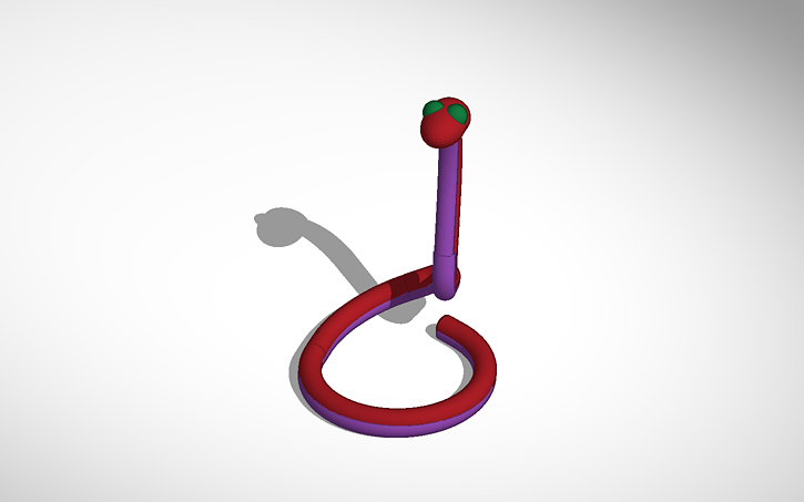 3D design snake template - Tinkercad