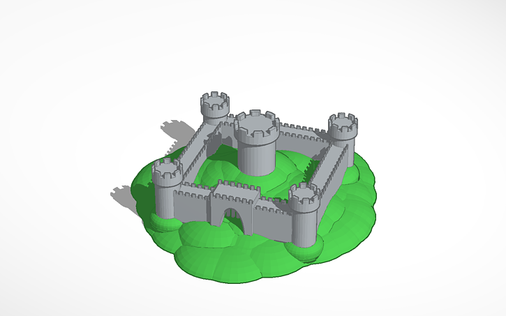 3D design Castle #Fantasy #Bossness | Tinkercad