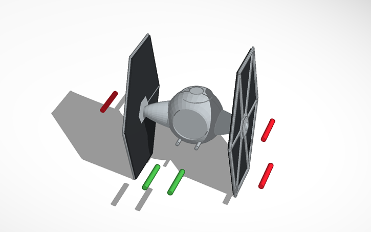 3D design Tie-Fighter | Tinkercad