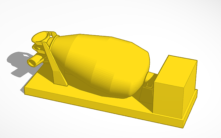 3d Design Twr Cement Mixer Wagon Tinkercad