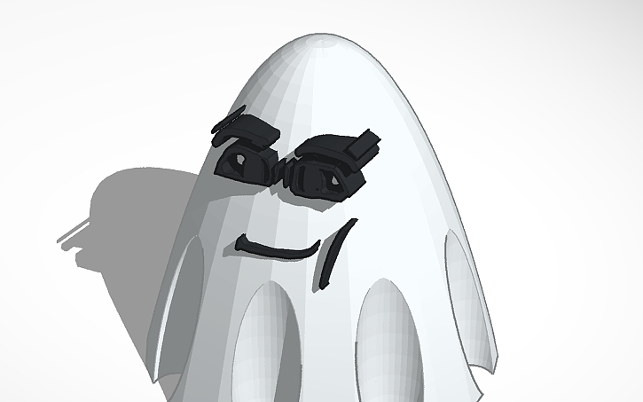 3D design ghost - Tinkercad