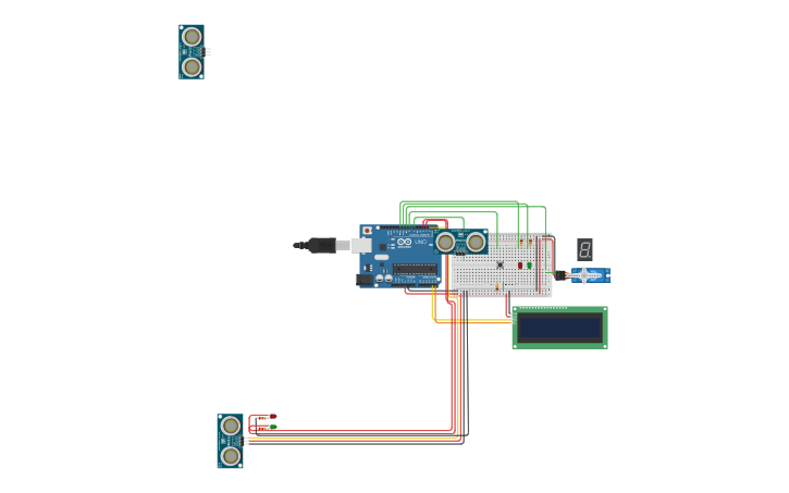 Circuit Design Parkinglot Tinkercad