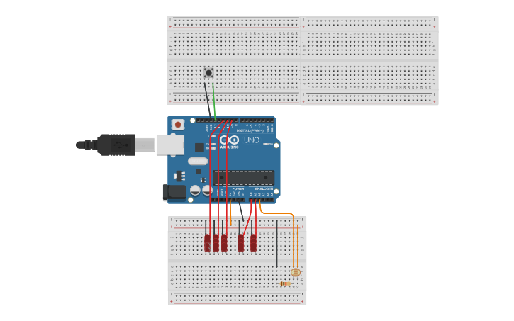 Circuit design 스탠드_조명 코드 - Tinkercad