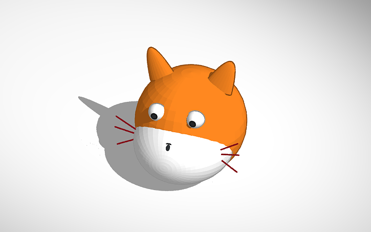 3D design Scratch Cat Head | Tinkercad