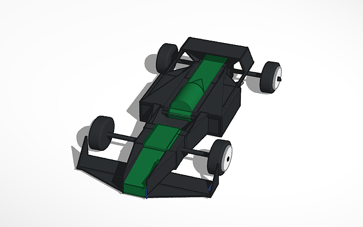 3D design Formula 1 Car Toy - Tinkercad
