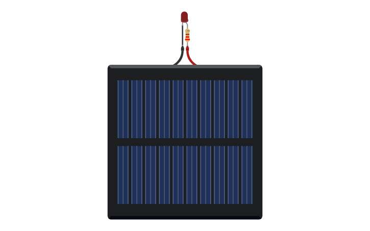 Circuit design Solar cell - Tinkercad