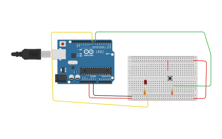 Circuit design Oppgave 2A) - Tinkercad