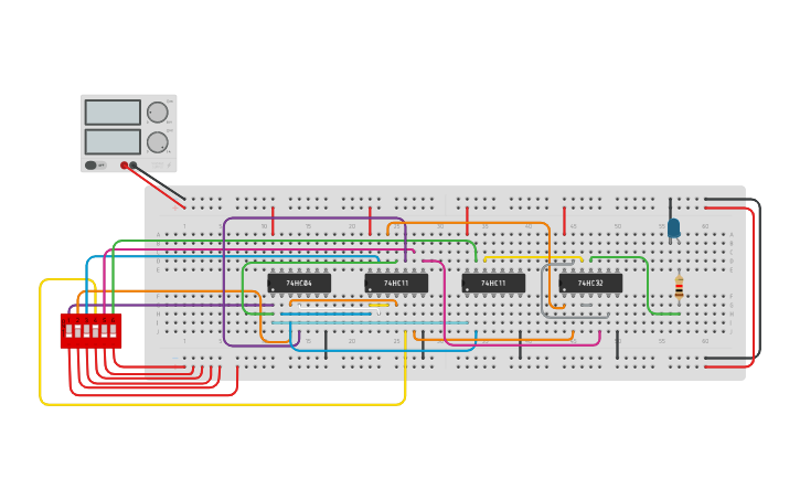Circuit design 4x1 Multiplexer | Tinkercad